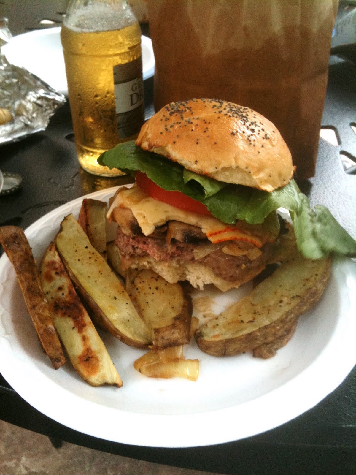 Cooking for One: Grilling Season, Part One: the Big Ass Burger