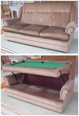 The Presurfer: Sofa Converts To Pool Table