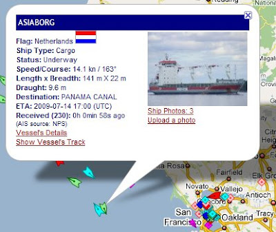 The Presurfer: Live Ships Map