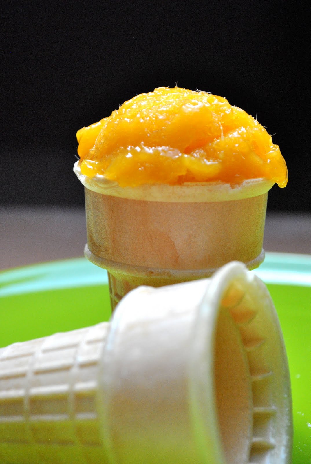 Baking Powders: Treat yourself to a light summer treat: mango sorbet