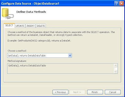 GridView With ObjectDataSource Example Insert Edit Update