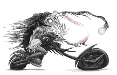 A Wolf Illustrations Blog: Alien Biker