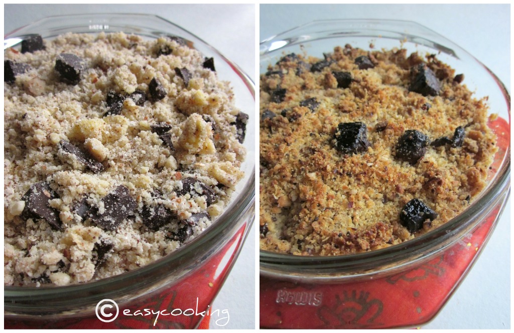 Easycooking: Pear,Chocolate and Almond Crumble