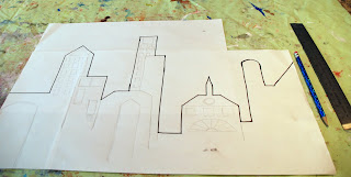 that artist woman: How to make a City Skyline - Art Project