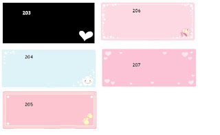 The Cute Love: Label Nama Cute