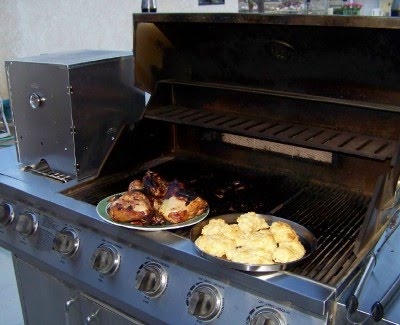 Bemco Backpacker Oven: Using the BEMCO Backpacker Oven on a Barbeque