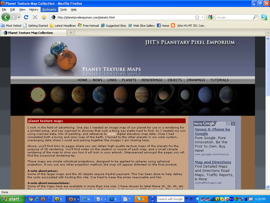 John H's MT 351 Computer Graphics Blog