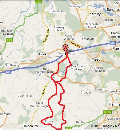 Bike Life: Sunday morning ride to Upper Froyle - 23/01/11 - 24 Miles