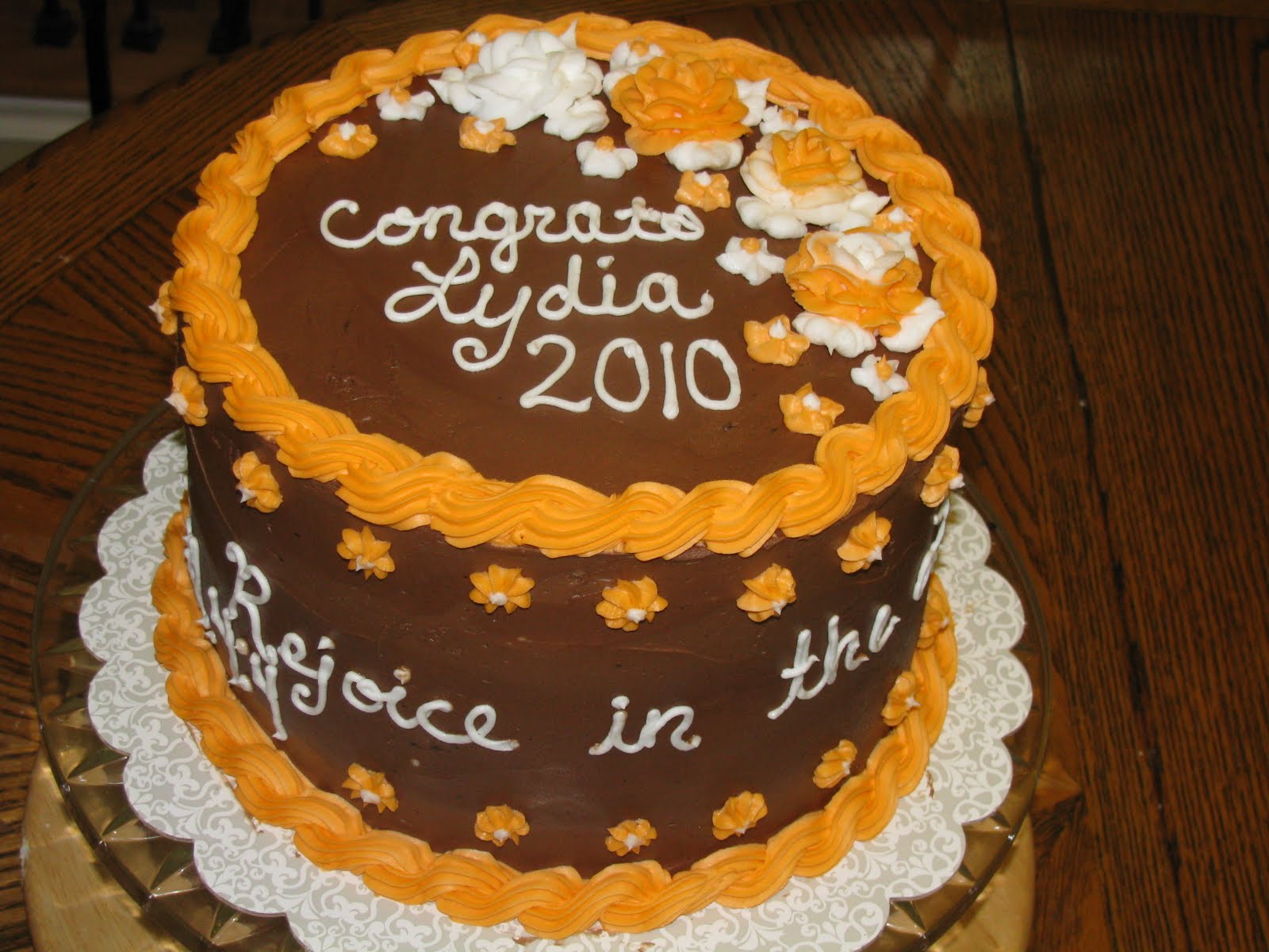 Baking Love and Joy: UT Graduation Cake