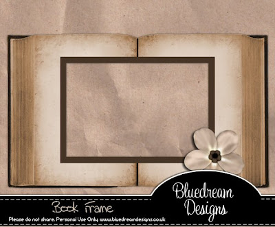 Bluedream Designs: Free Book Frame
