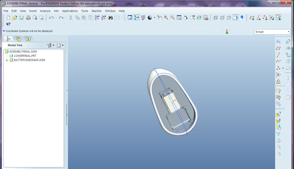 Kayleigh Evans CAD/CAM: Pro engineer - The basic shape