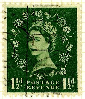 How much are my stamps worth ?: Queen Elizabeth II stamp 1 1/2d green ...