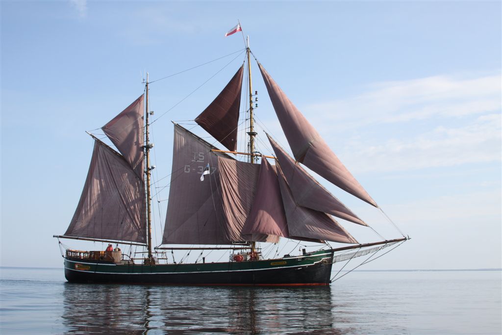 Galeasse KAJSAMOOR Ex-SOLVANG aus Lübeck: Die erste Reise der KAJSAMOOR