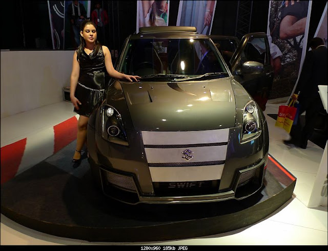 Fun Arena: Modified Maruti Suzuki Swift at Auto Expo 2010 | Modified Swift
