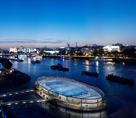 thesmalllittlethings: Thames Lido - floating pool