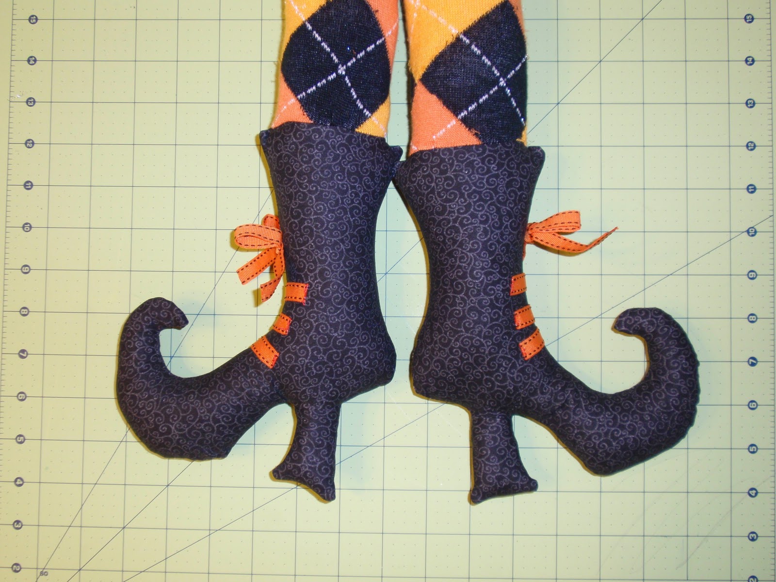 Witch Legs And Shoes Pattern