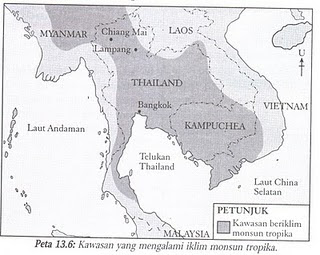 Geografi: Kawasan Monsun Tropika (Thailand)