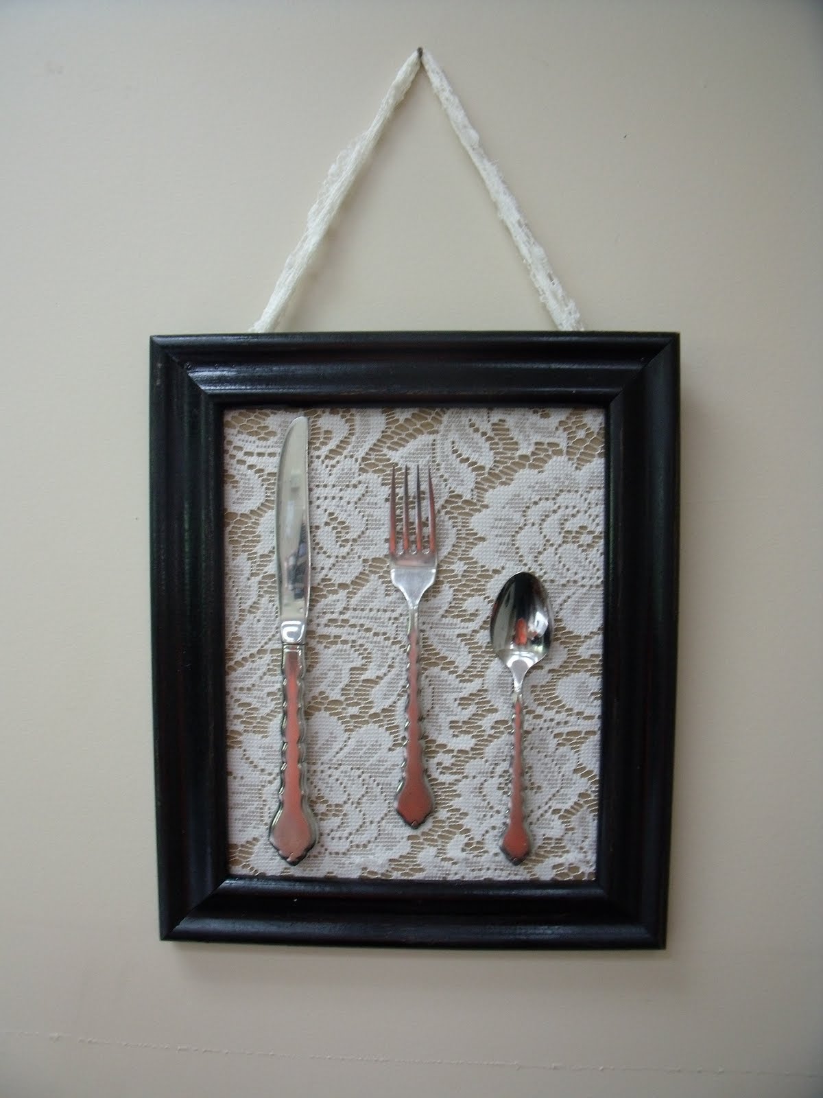 tales of a domestic goddess: silverware wall decor...
