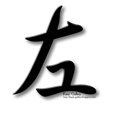 left【hidari】 | Kanji Gallery