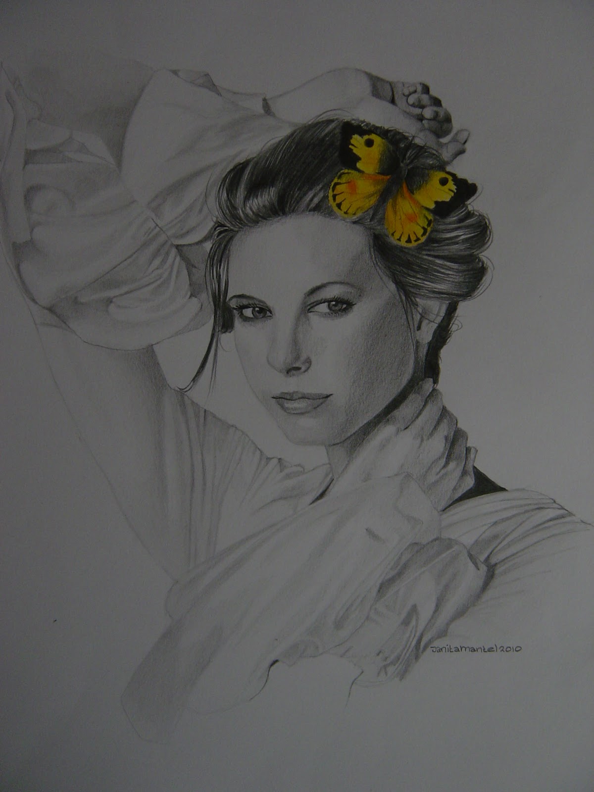 janita: potlood tekening