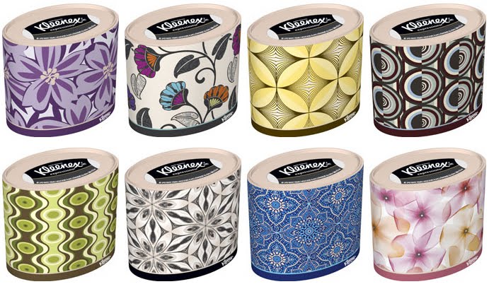 Design Context: Existing Kleenex packaging...