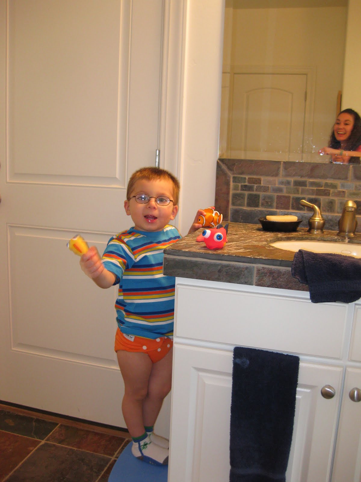 Little Boy Potty Training With Dad at Max Wroblewski blog