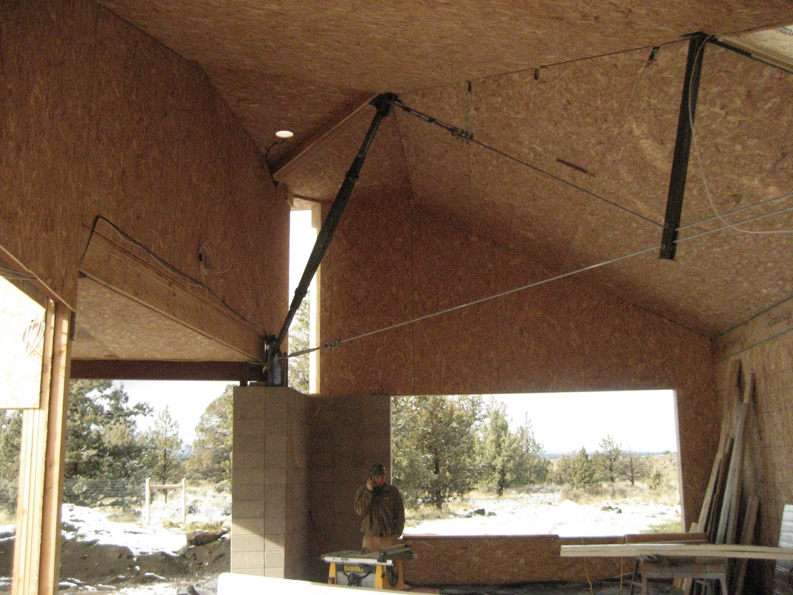 Roundup Ranch: Jan 17-19: Cable Truss Installed & Structure Completed