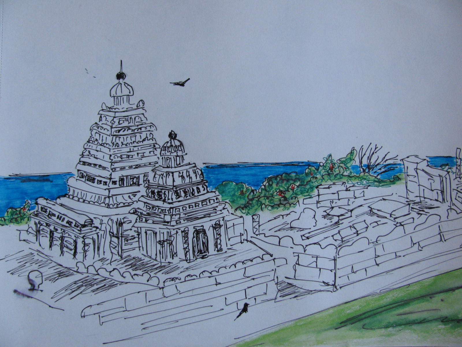 Rag's Art: Mahabalipuram temple