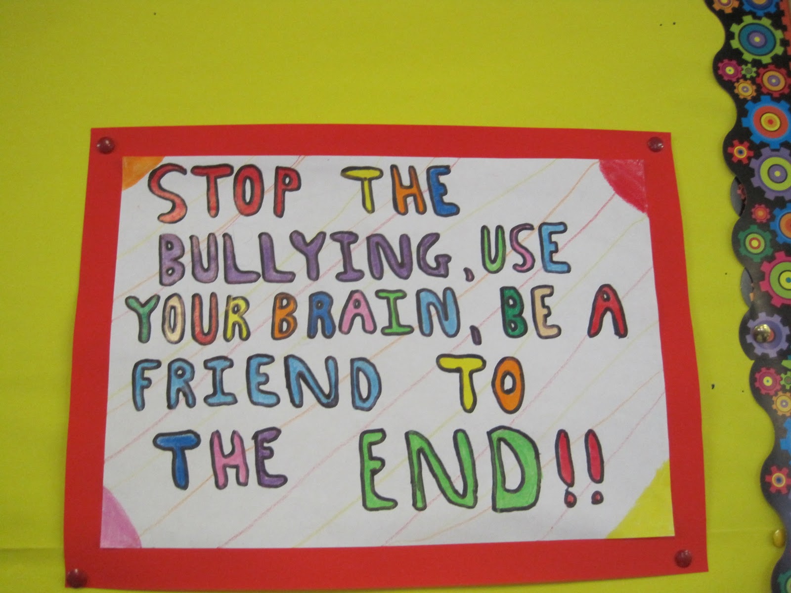 6th Class: 6th Class 'Stamp out Bullying!' poster competition.