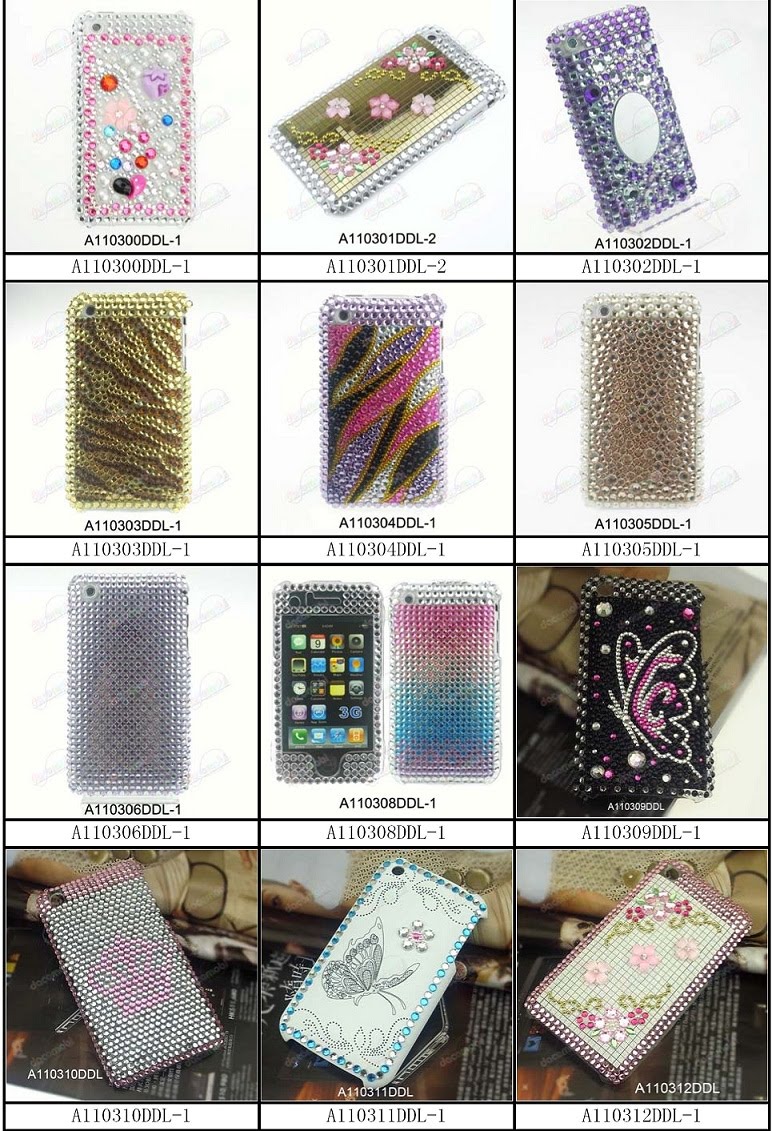 Handphone Accessories WholeSale: iPhone Gemstone Blingbling Hard Back ...