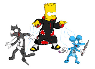 series anime: akatsuki de los simpsons