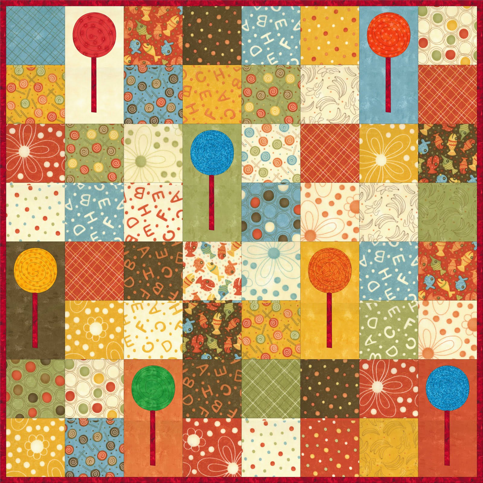 Lollipop Quilt – Tutorial 2 – Quiltjane