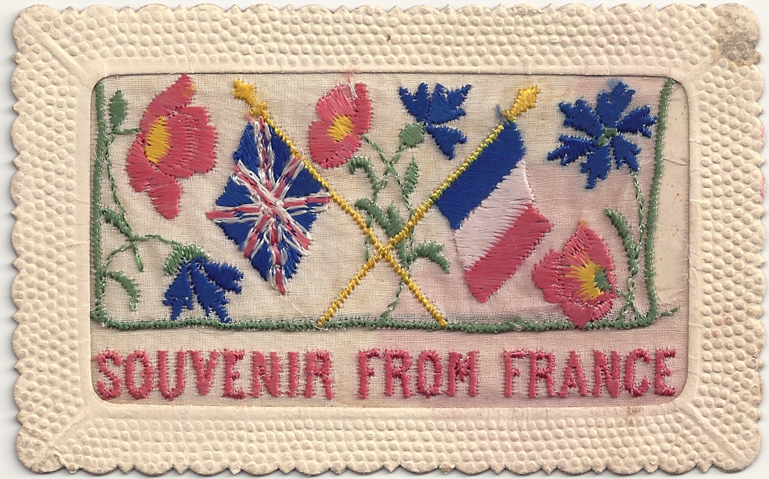My Favorite Postcards: Souvenir From France, Embroidered Postcard