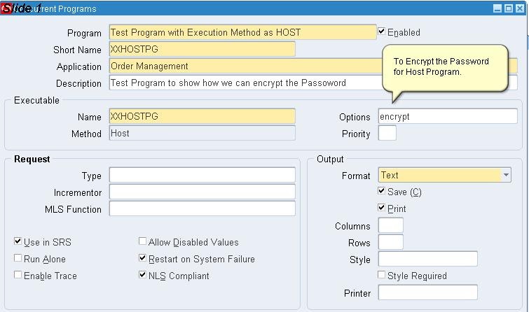 Bizinsight Consulting Blog How To Encrypt Password For Concurrent Program With Executable