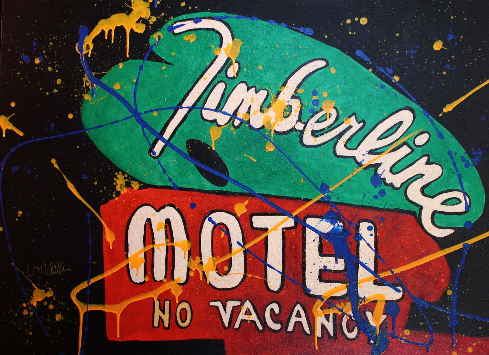 Daily Painters Of Colorado: "Timberline Motel", contemporary acrylic ...