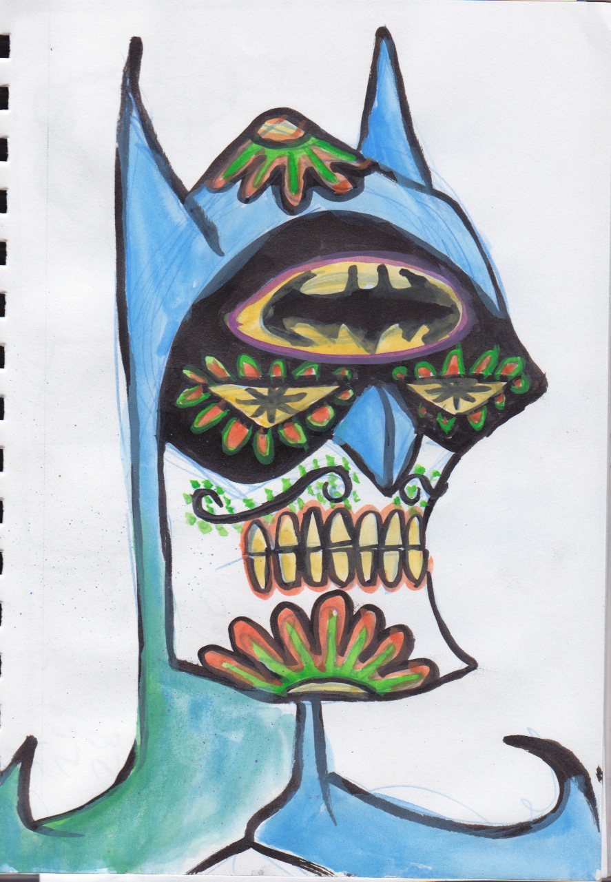 DAMON O'KEEFE: Sci Fi Burlesque and Day of the Dead Batman Designs