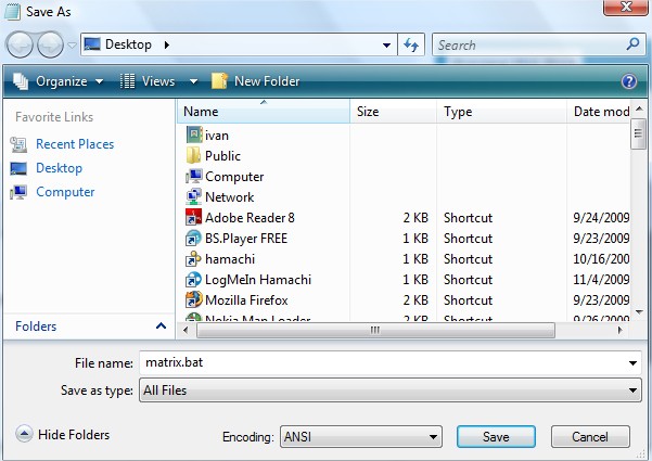 The World Of Network How To Make Matrix With Notepad