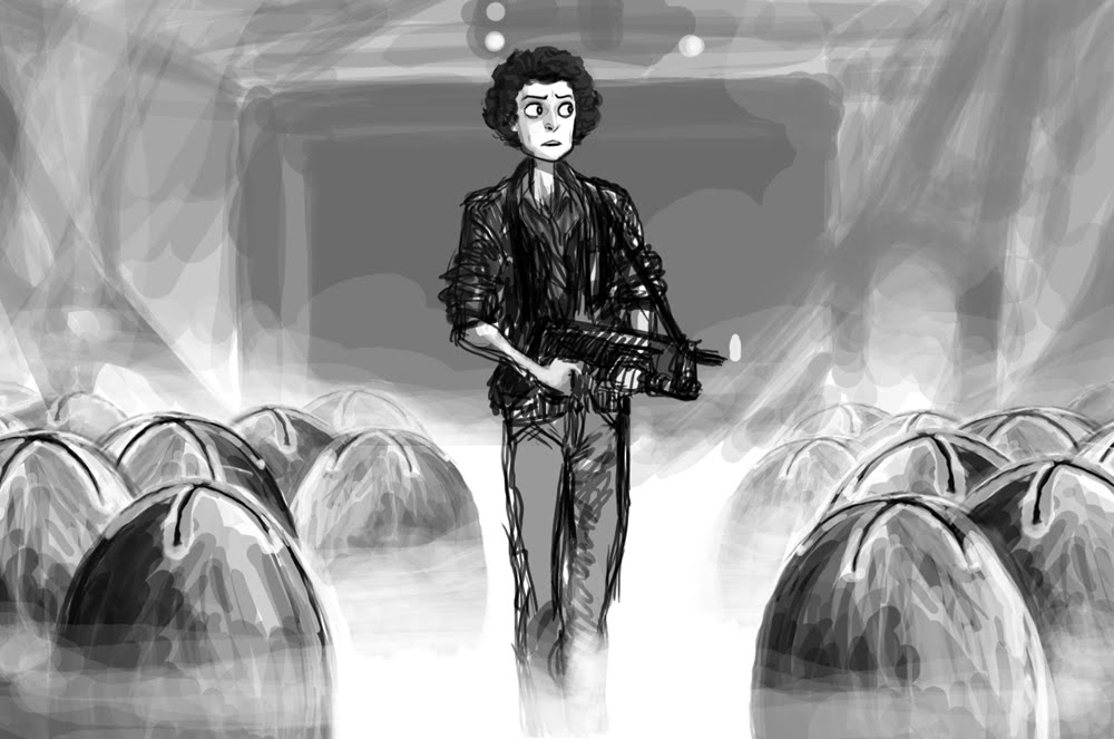 Temple: Movie Sketch - Aliens