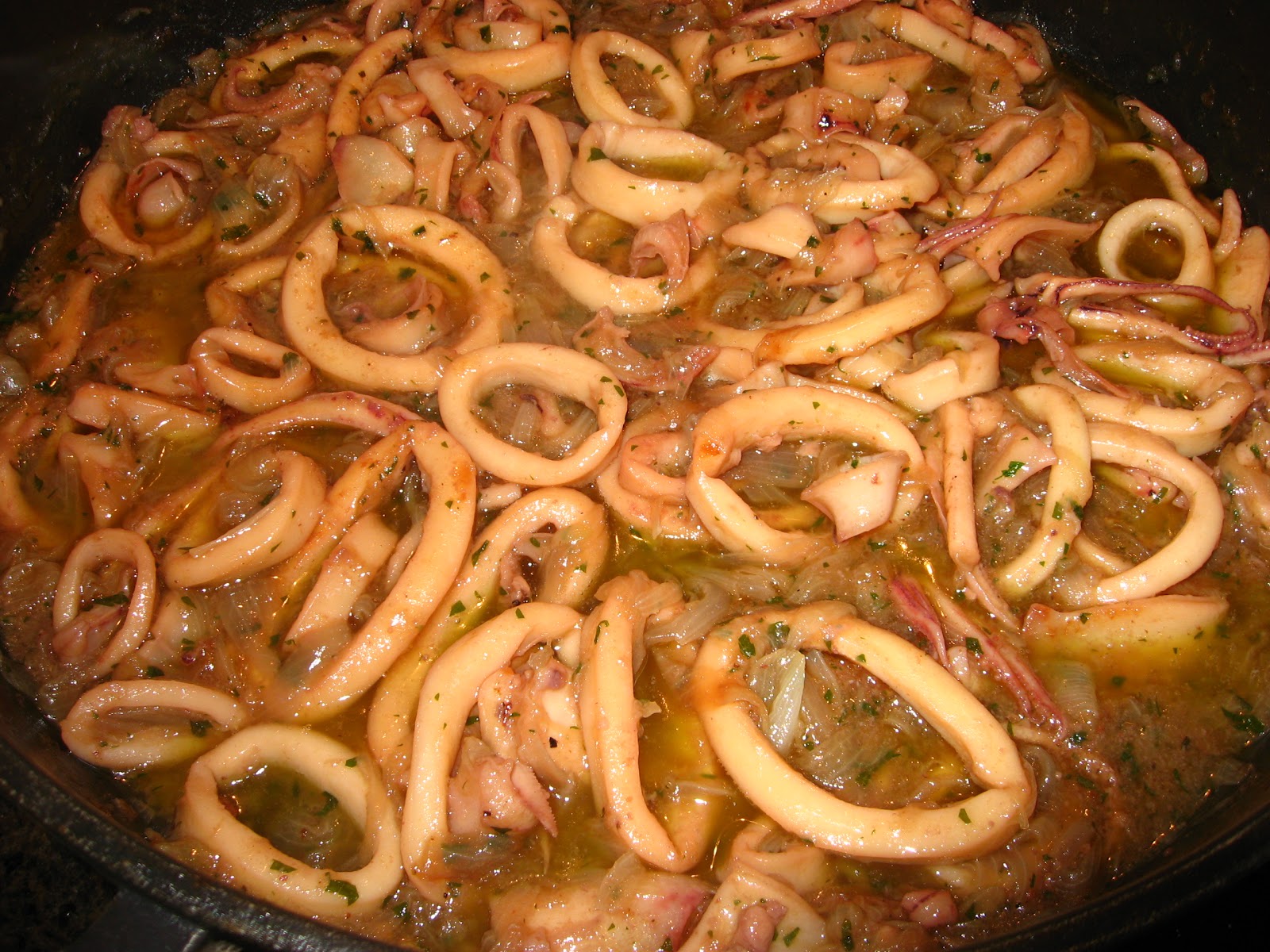 Diari d'un aprenent de cuina: Calamars amb ceba