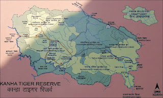 Travel the World: Kanha Tiger Reserve Map