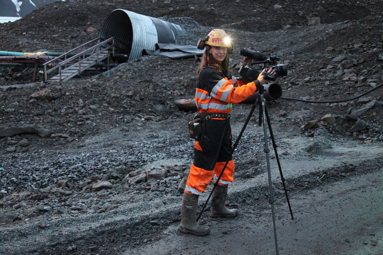 Janet Biggs Updates: Mining and Filming in Sveagruva