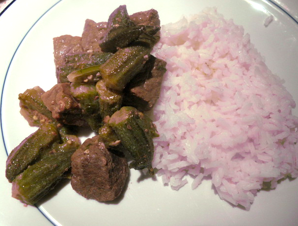 somerville kitchen: Lebanese Stews Series - Bamieh (Okra)
