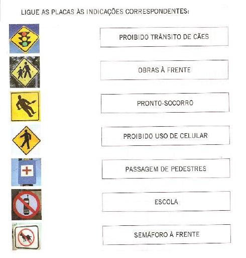 Centro de atividades escolares - Josefa Krysiaki: PLACAS DE TRÂNSITO ... Centro de atividades escolares - Josefa Krysiaki: PLACAS DE TRÂNSITO ...