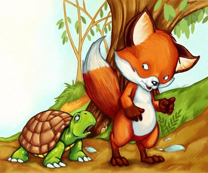 RSC Illustration: Fox & Turtle