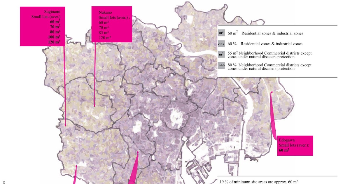 Urban Lab Global Cities (ULGC): Tokyo and its 23 wards: minimum site areas