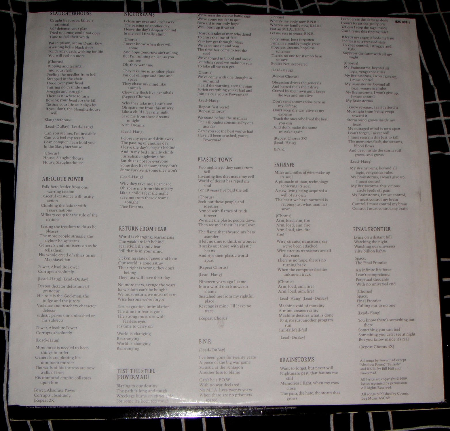 Powermad - Absolute Power (1989) [WAV & 320kbps Vinyl Rip] | RARE AND ...