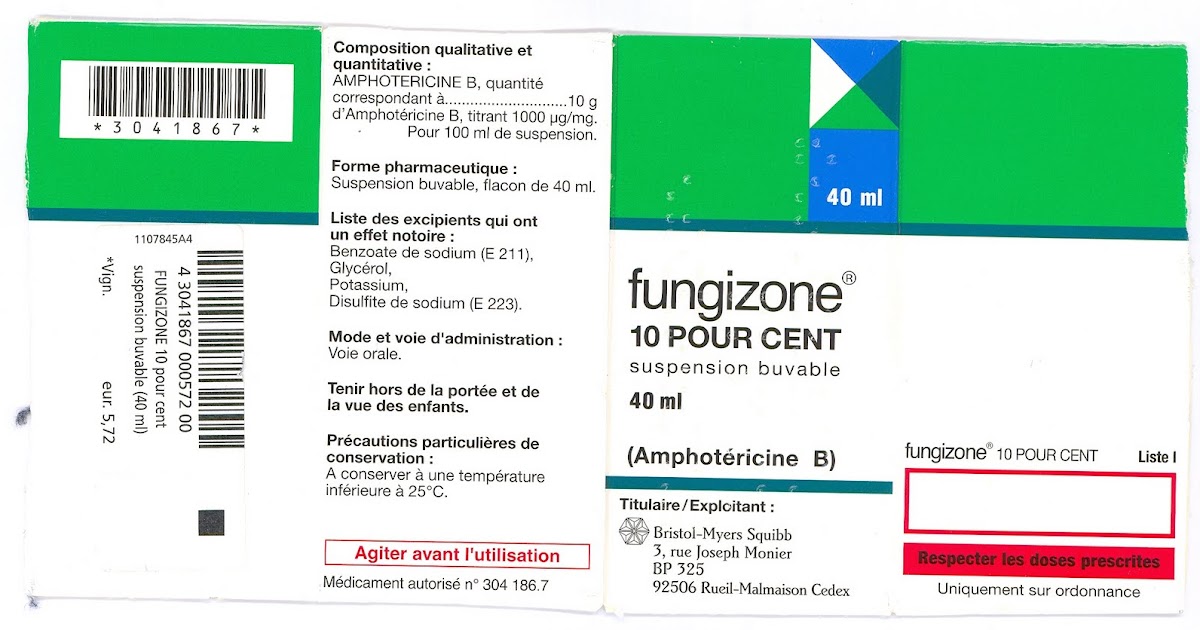 CANÁRIOS FAÍSCA: FUNGIZONE 10%(AMPHOTÉRICINE B)