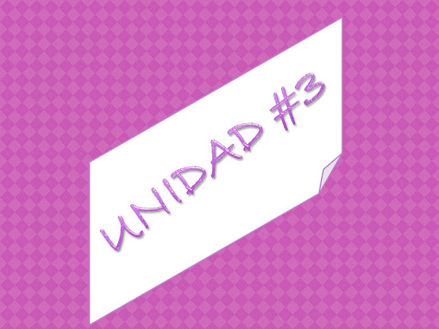 Areli Rivera Cordoba: TERCERA UNIDAD