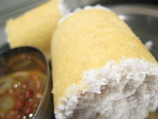 N e i v e d y a m: Corn Puttu and Kadala Curry