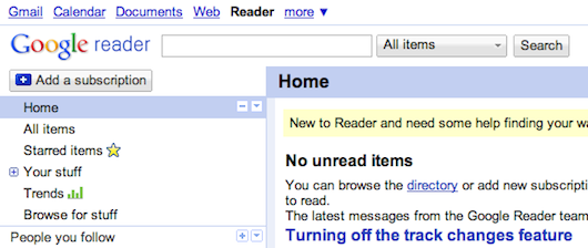 Off the Record: What's Up with Google Reader?